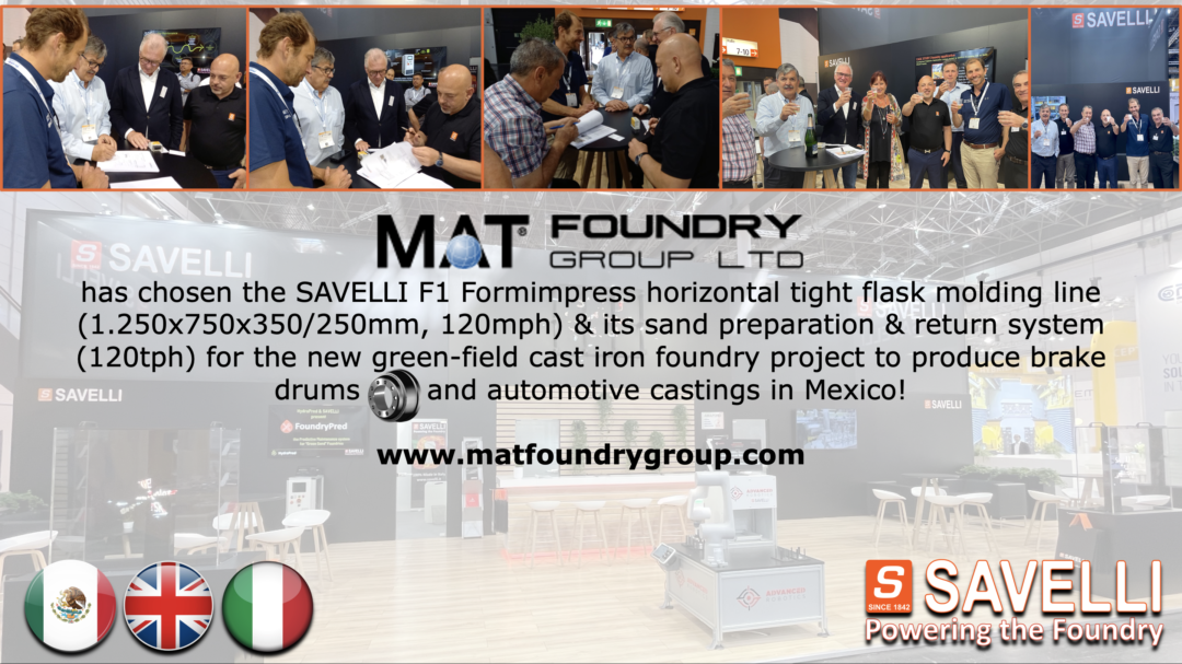 SAVELLI to supply the new automatic horizontal tight flask molding line ...